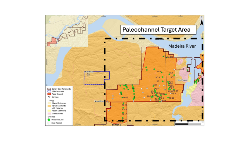 Canary Gold Intersects Large-Scale Paleochannel System and Engages ...